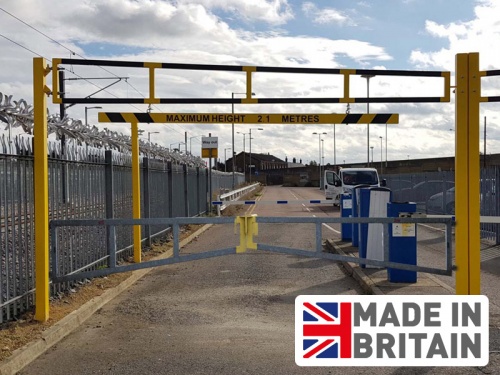 Economy Single Leaf Height Barrier with Swing Gate - Flowplates.co.uk